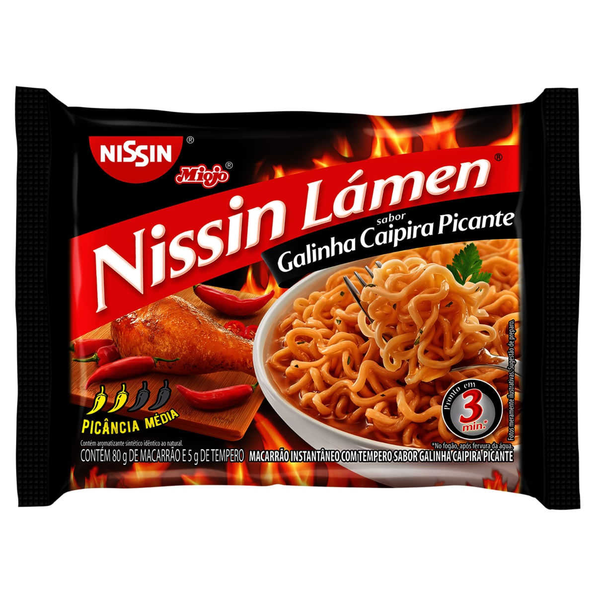 Macarrao Nissin Miojo Galinha Caipira Picante 85G - Supermercados Casa ... Macarrao Nissin Miojo Galinha Caipira Picante 85G - Supermercados Casa ...