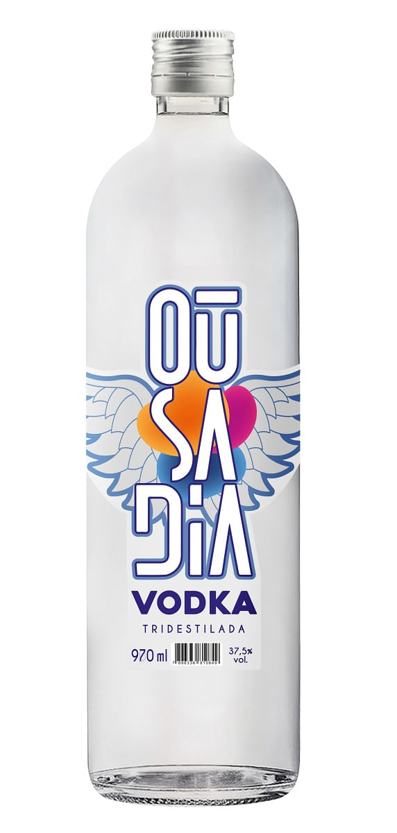Vodka Ousadia Vidro 970ML - Supermercados Casa do Sabão