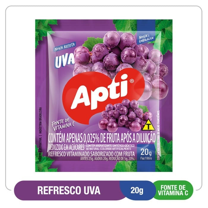 REFRESCO PO APTI UVA 20G - Supermercados Casa do Sabão REFRESCO PO APTI UVA 20G - Supermercados Casa do Sabão