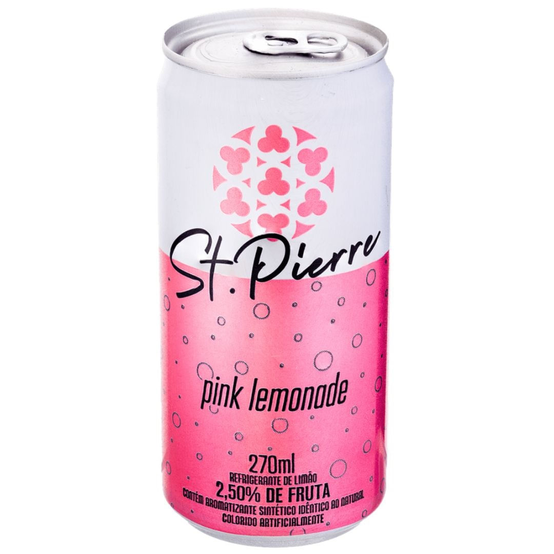 Agua Tonica St.Pierre Pink Lemon LT 270ML - Supermercados Casa do Sabão